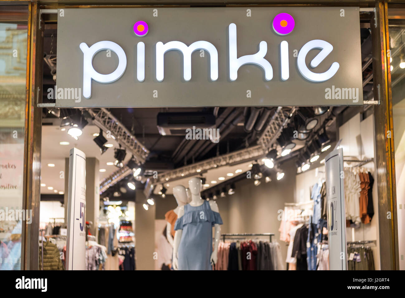 Pimkie Logo Pimkie Women's Top Uk 8 Pink 100% Cotton