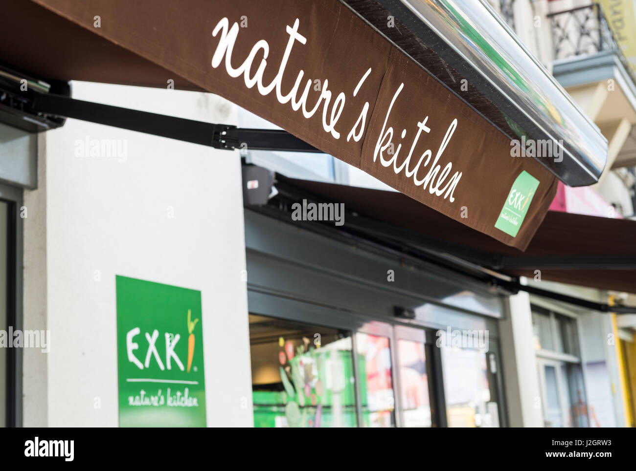 Belgian brand Exki healthy restaurant Stock Photo - Alamy