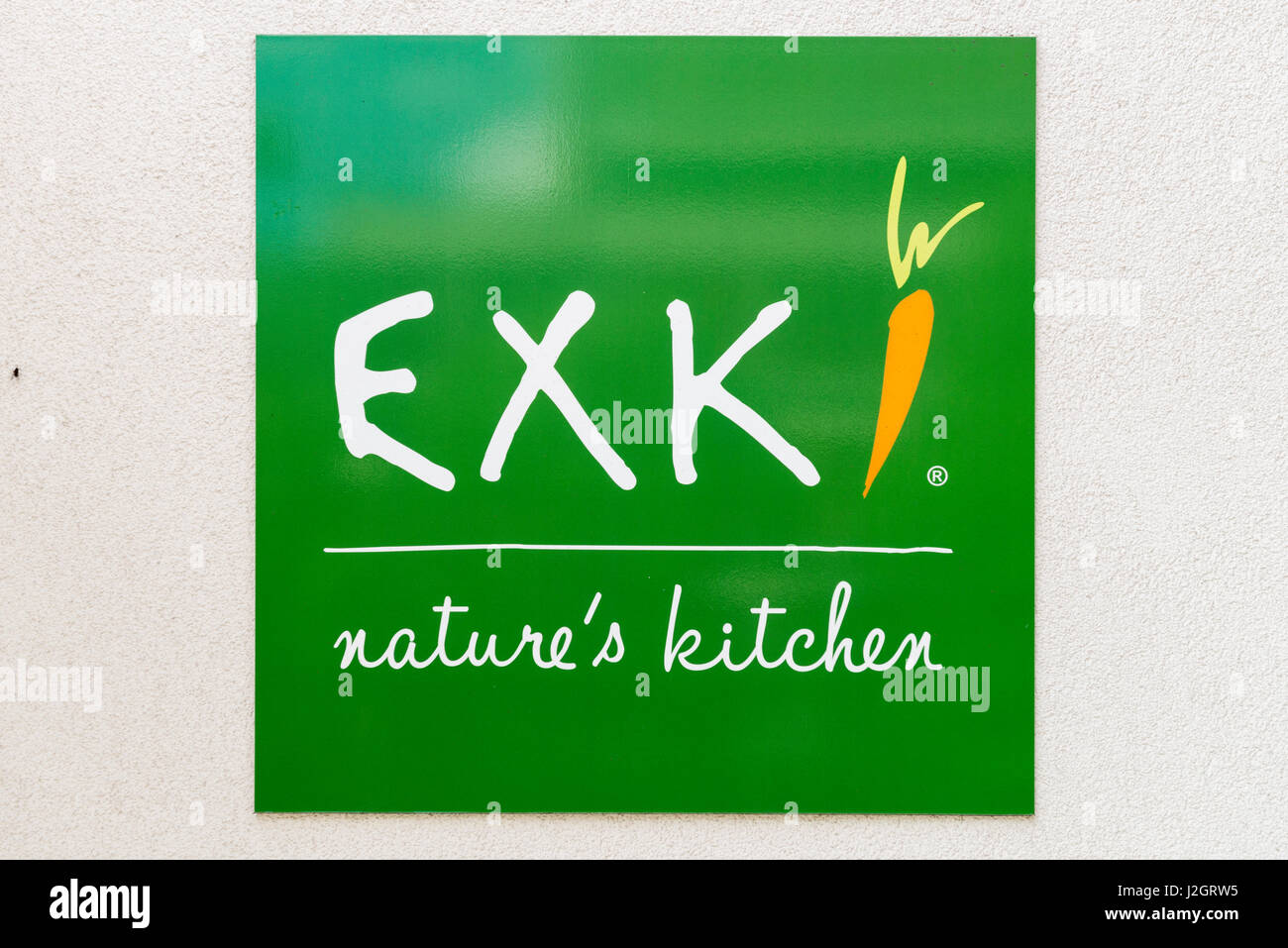 Belgian brand Exki healthy restaurant Stock Photo - Alamy