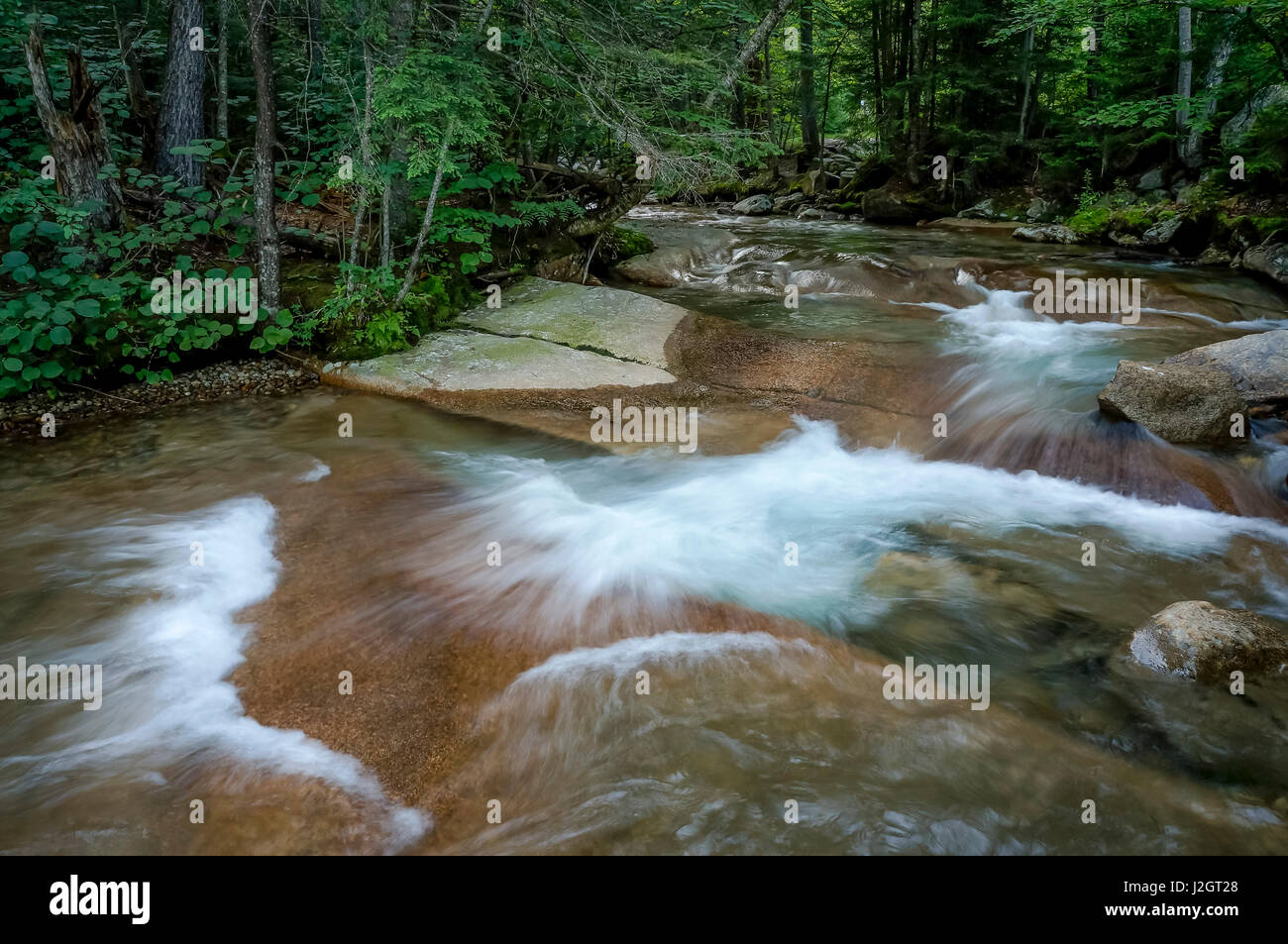 Pemigewasset River, Franconia Notch State Park, White Mountains, New ...