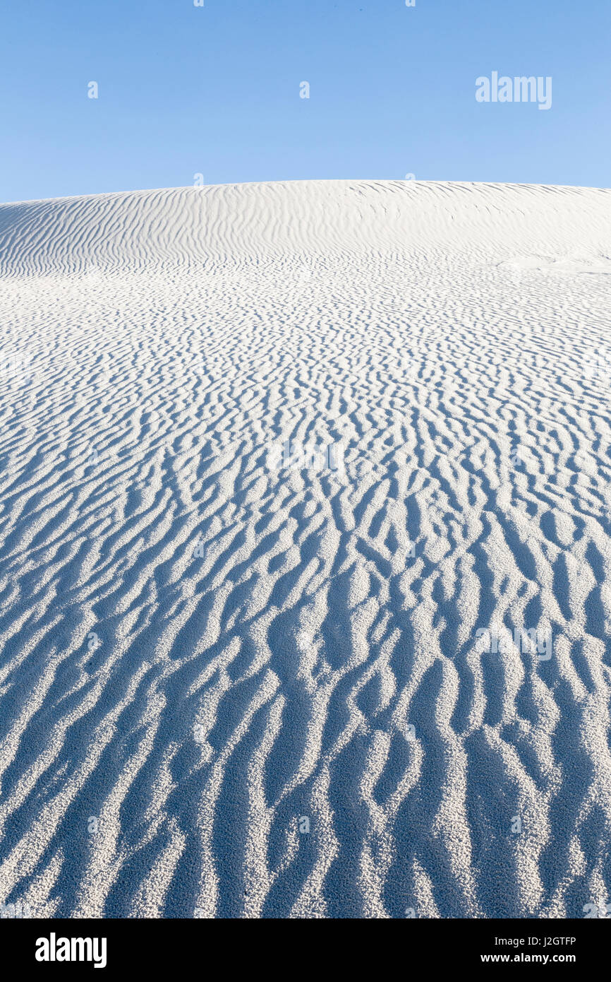 USA, New Mexico, White Sands National Monument. Desert landscape ...