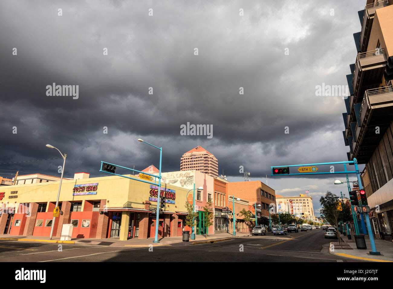 Downtown along Historic Route 66 in Albuquerque, New Mexico, USA (Large format sizes available ...