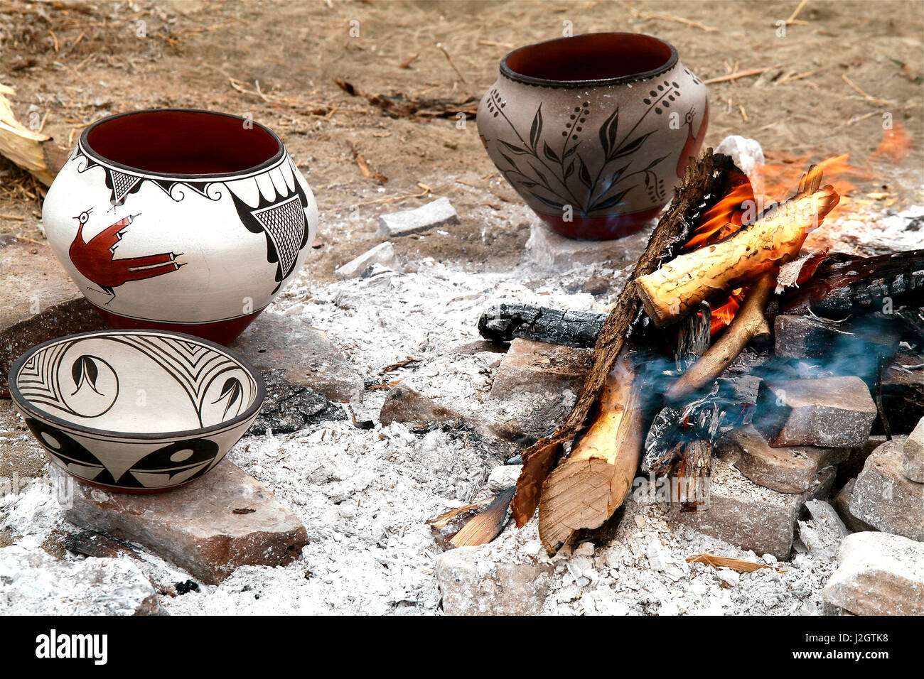 Native american fire smoke hi-res stock photography and images - Alamy