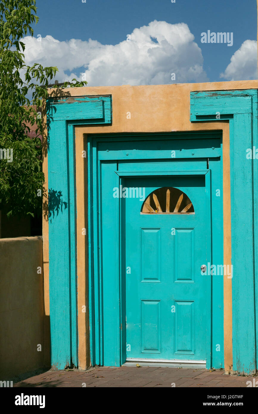Bright exterior a turquoise door hi-res stock photography and images ...