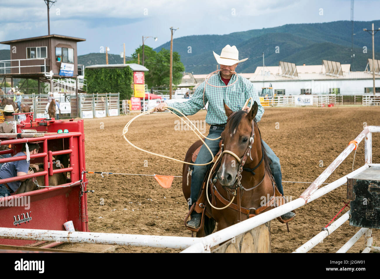 Taos, New Mexico, USA. Small town western rodeo Stock Photo - Alamy