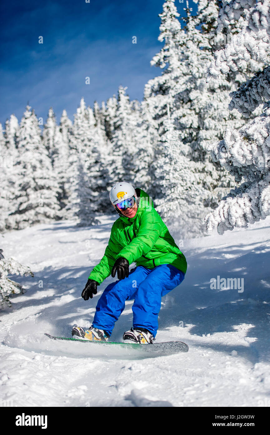 Usa, New Mexico, Santa Fe, snowboarding. (MR Stock Photo - Alamy