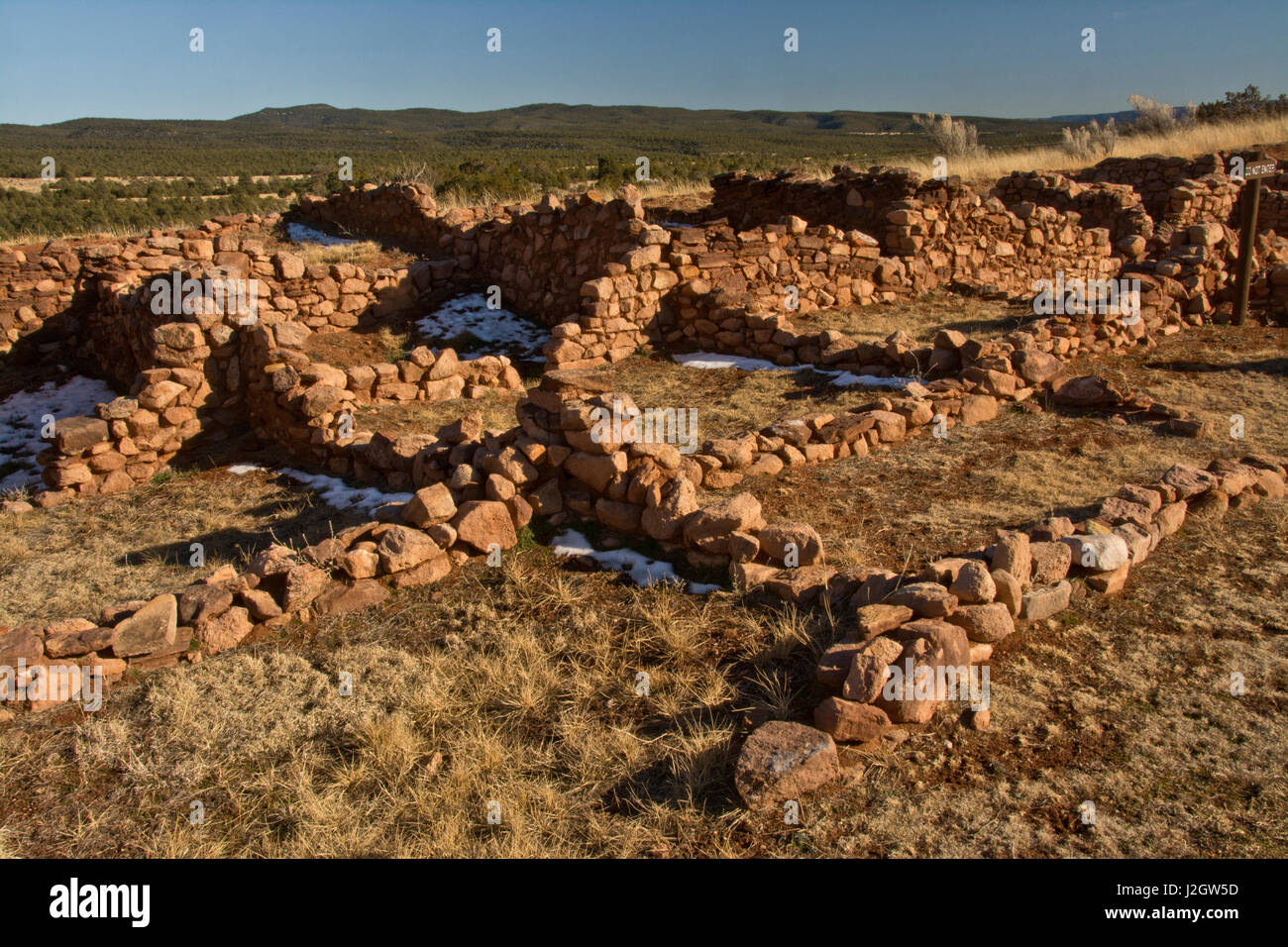 Pueblo ruins, Pecos National Historic Park, Pecos, New Mexico, USA ...