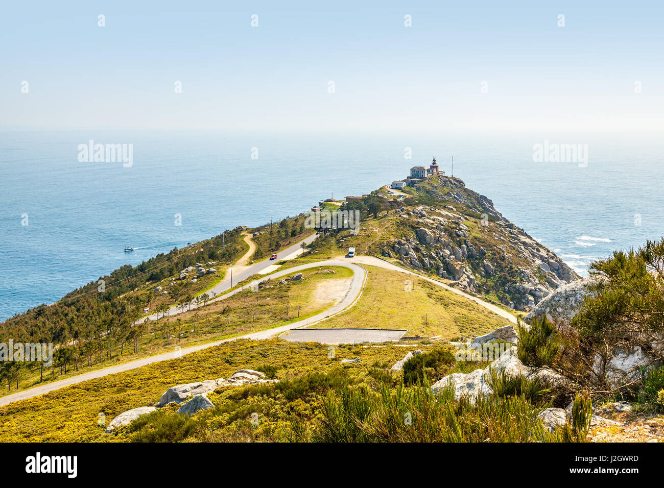 Lighthouse in cape finisterre hi-res stock photography and images - Alamy