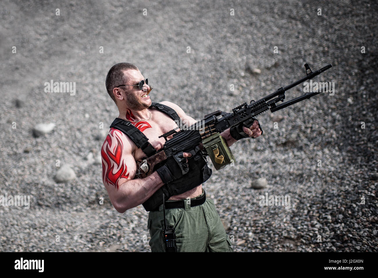 Strong soldier hi-res stock photography and images - Alamy