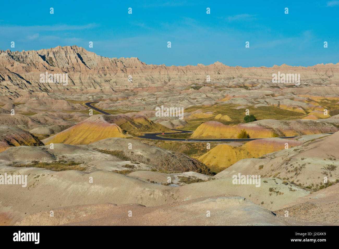 USA, South Dakota, Wall, Badlands National Park, Loop Road, Conata ...