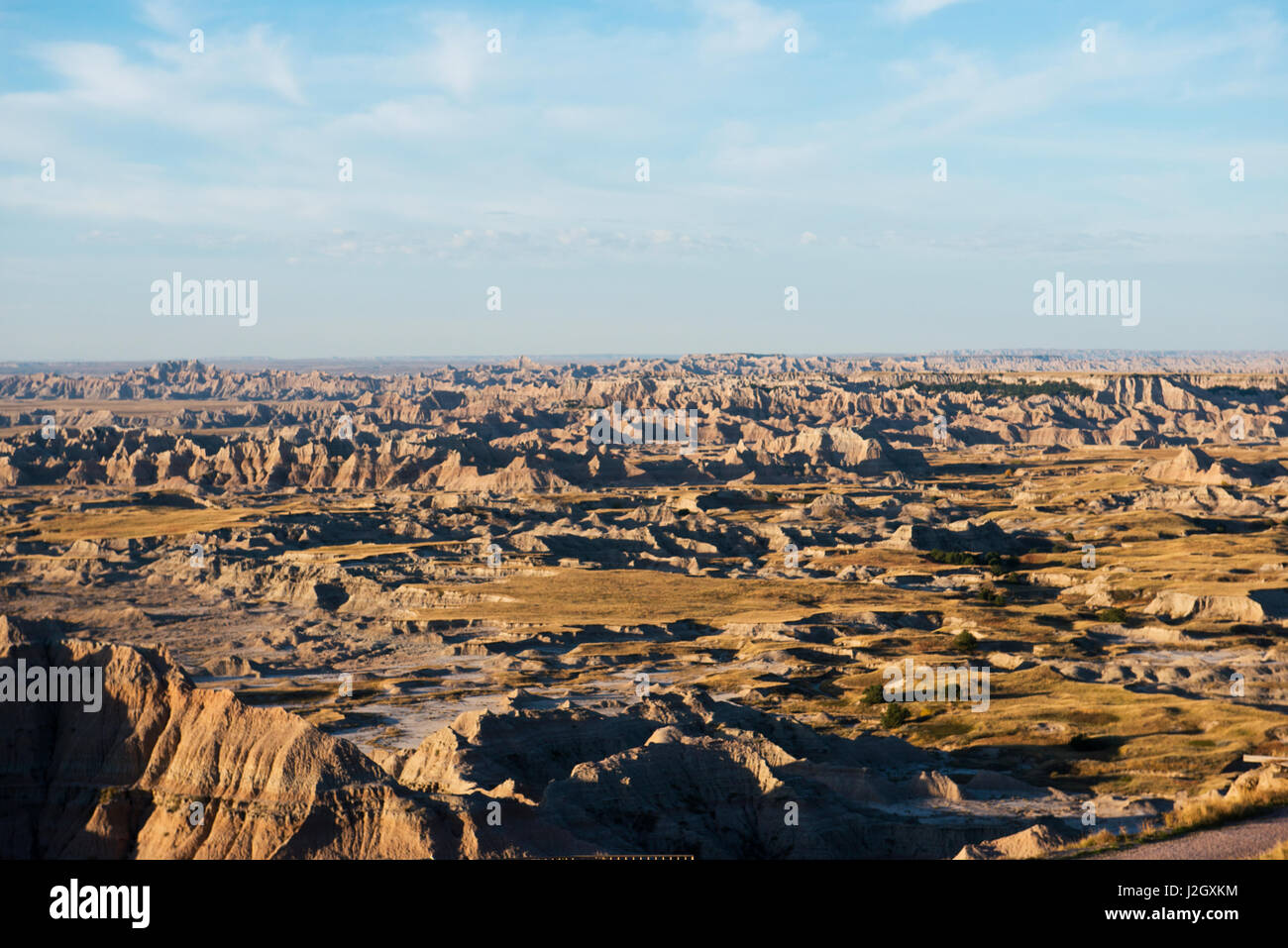 USA, South Dakota, Wall, Badlands National Park, Loop Road, Pinnacles ...