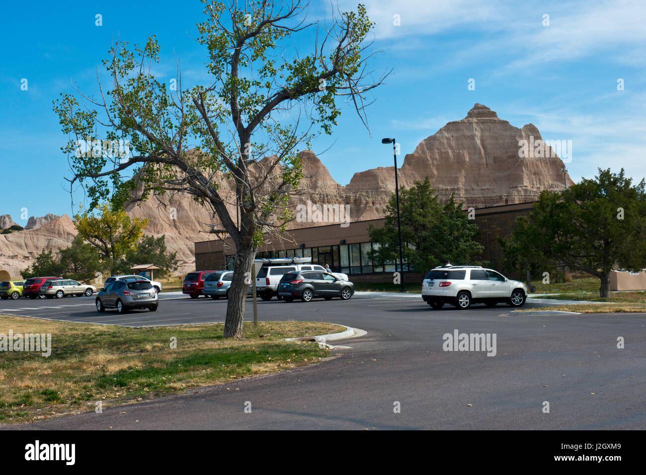USA, South Dakota, Cedar Pass Badlands National Park, Loop Road ...