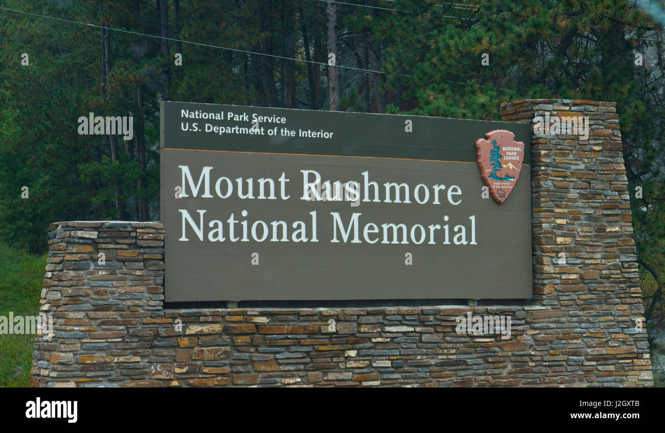 USA, South Dakota, Keystone, Black Hills, Mount Rushmore National ...