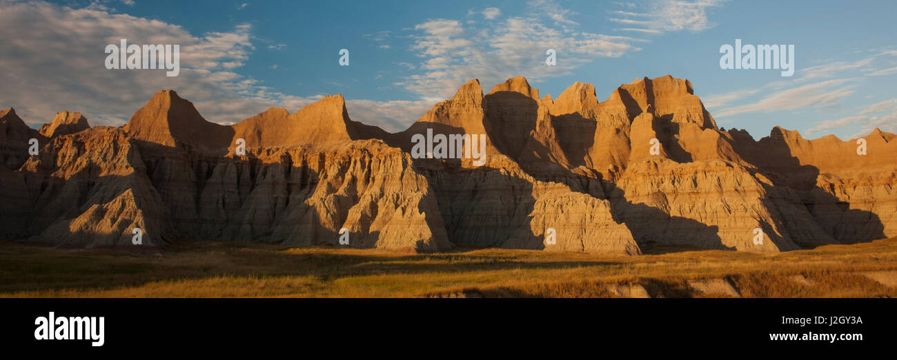 Usa, South Dakota, Erosion hills in Badlands National Park Stock Photo ...