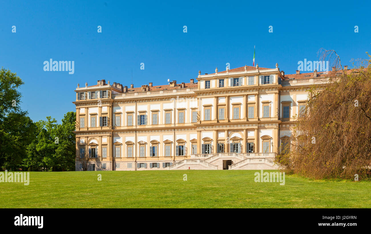 amazing royal villa in the city of monza Stock Photo - Alamy