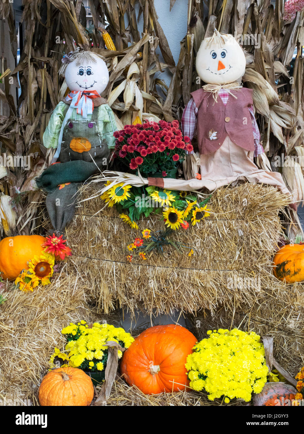 Tennessee, Gatlinburg, Halloween decorations Stock Photo - Alamy