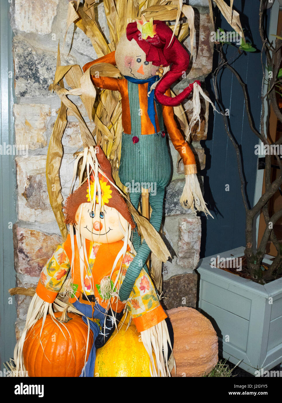 Tennessee, Gatlinburg, Halloween decorations Stock Photo - Alamy