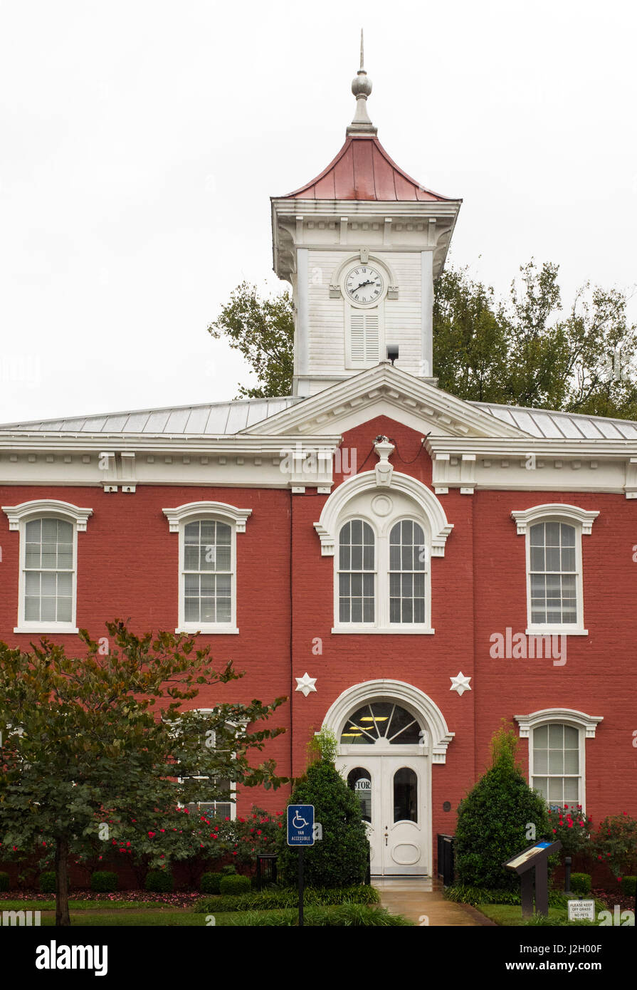 Tennessee, Lynchburg, Moore County Courthouse built in 1885 Stock Photo ...
