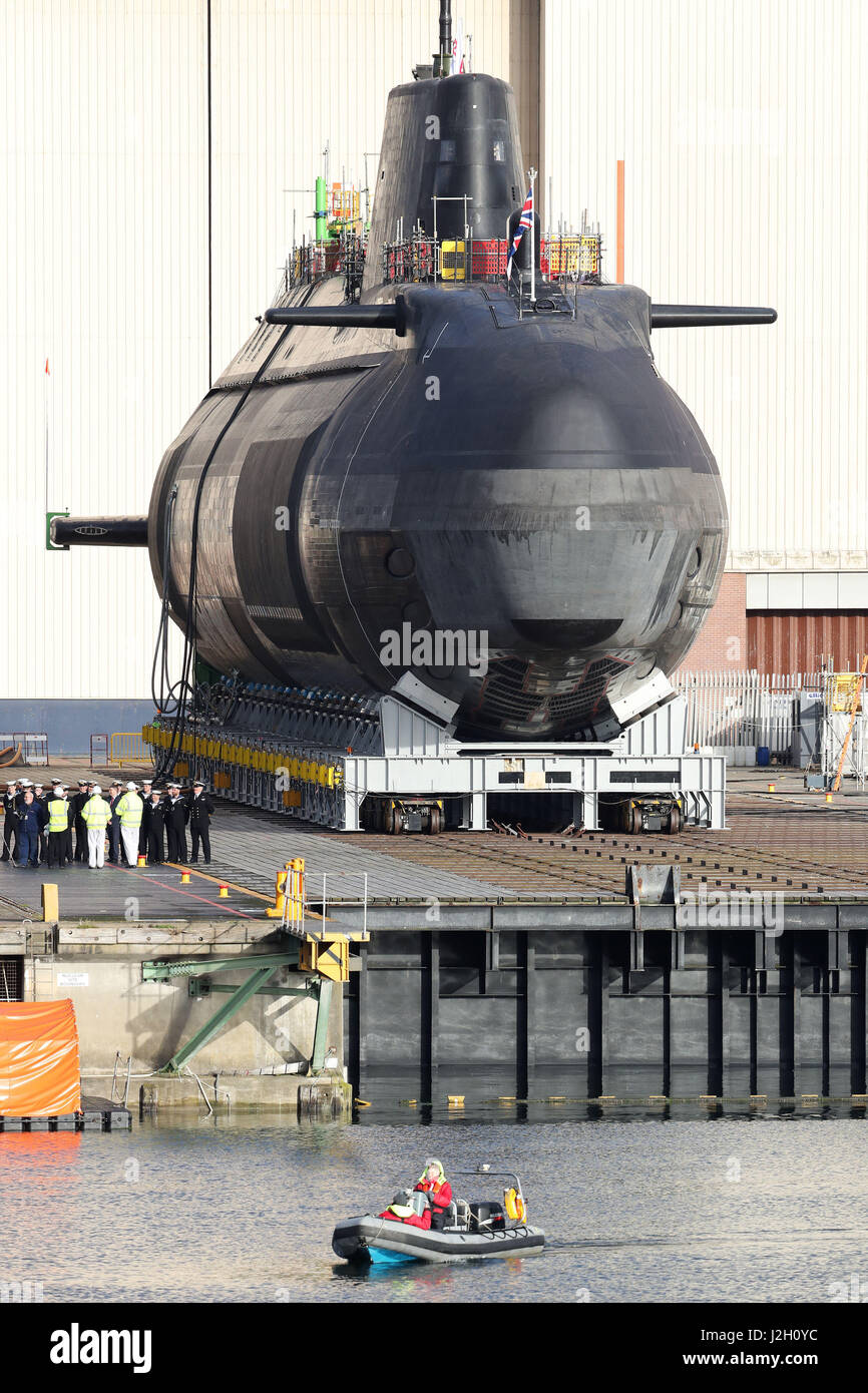 New fourth astute class nuclear powered submarine hi-res stock ...