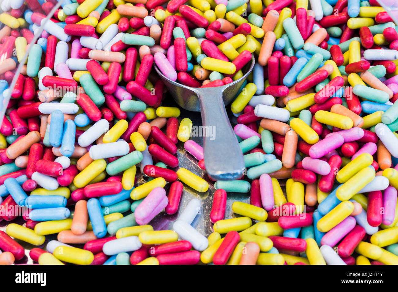 Background made of colorful sweets and candies. assortment colorful ...