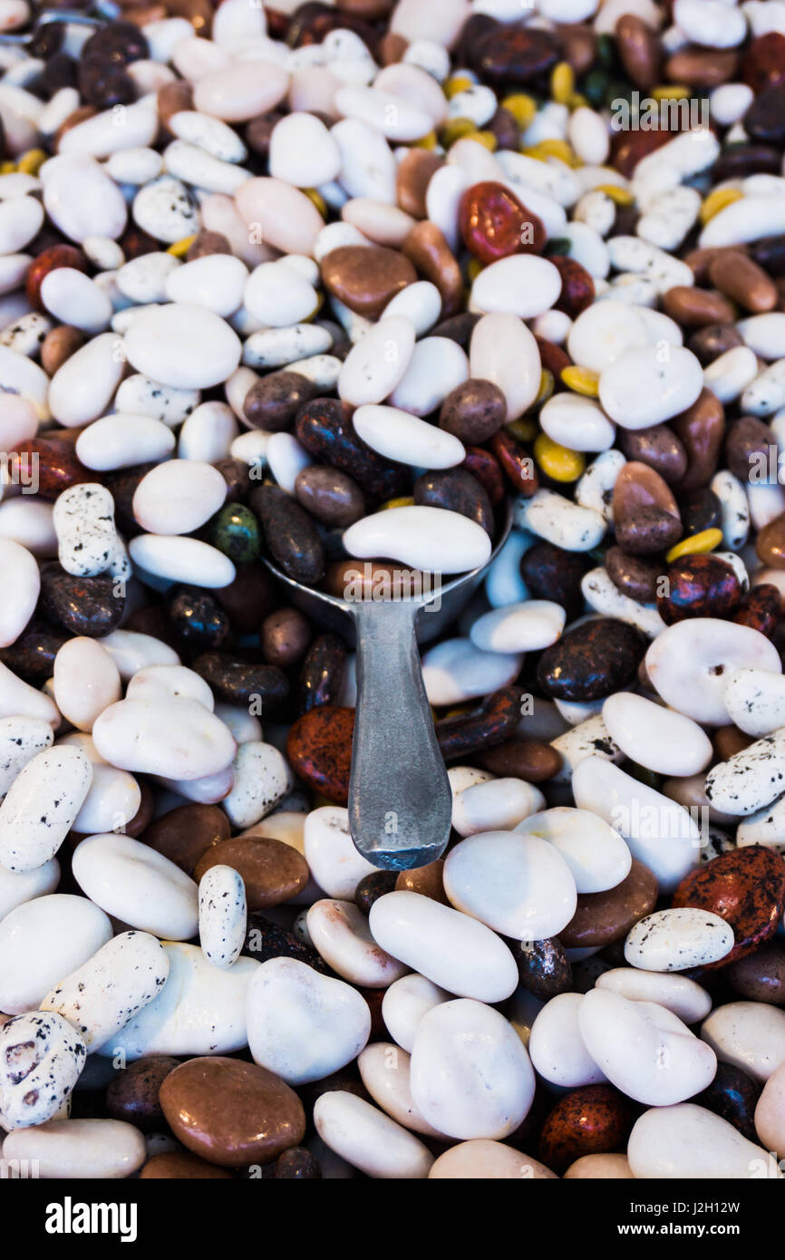 Background made of colorful sweets and candies. assortment colorful ...