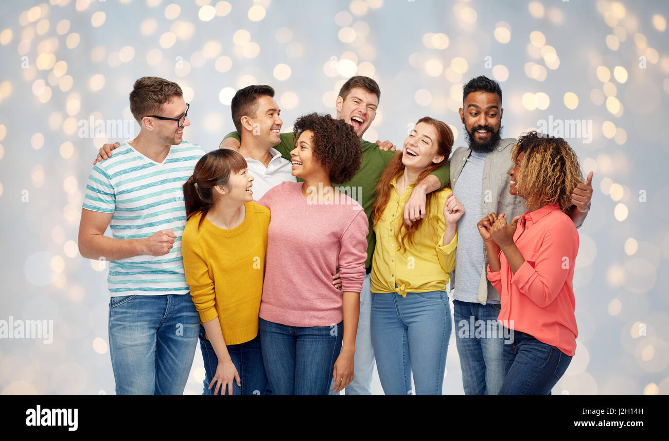 international group of happy laughing people Stock Photo - Alamy