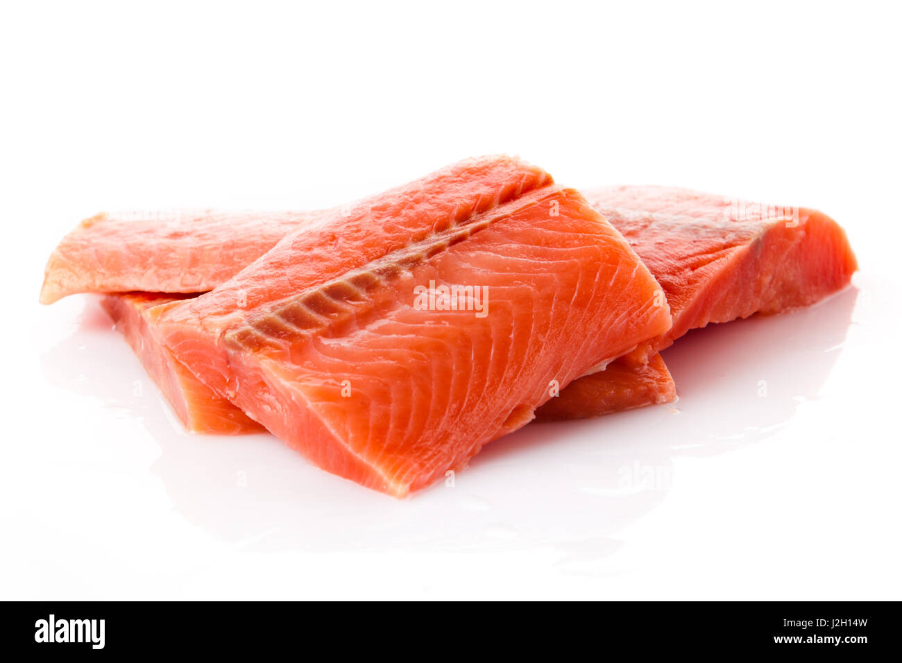 salmon fillet. Fresh sliced salmon fish Stock Photo - Alamy