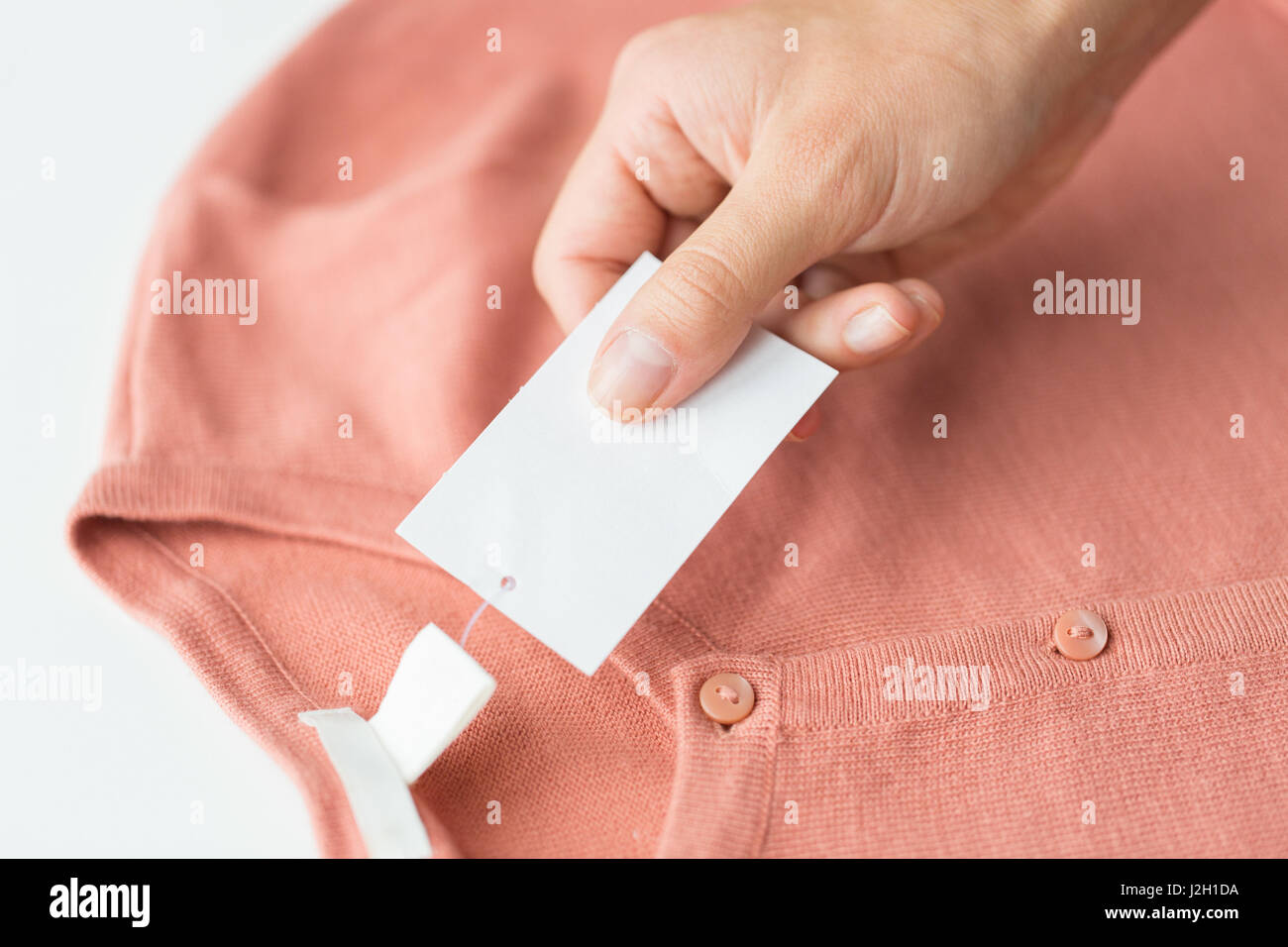 Price tag close up clothes hi-res stock photography and images - Alamy