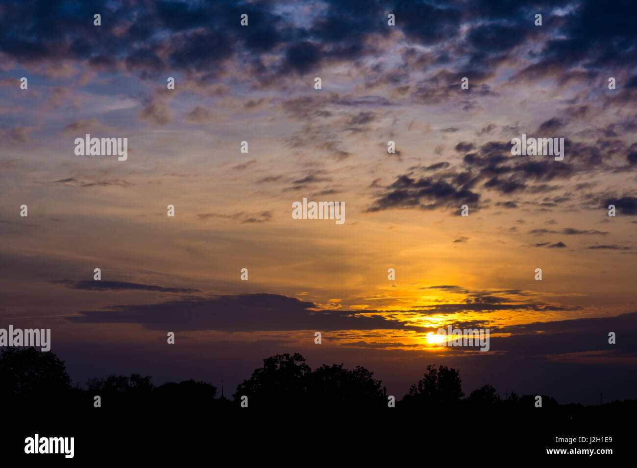 Sunset Sky Background Stock Photo - Alamy