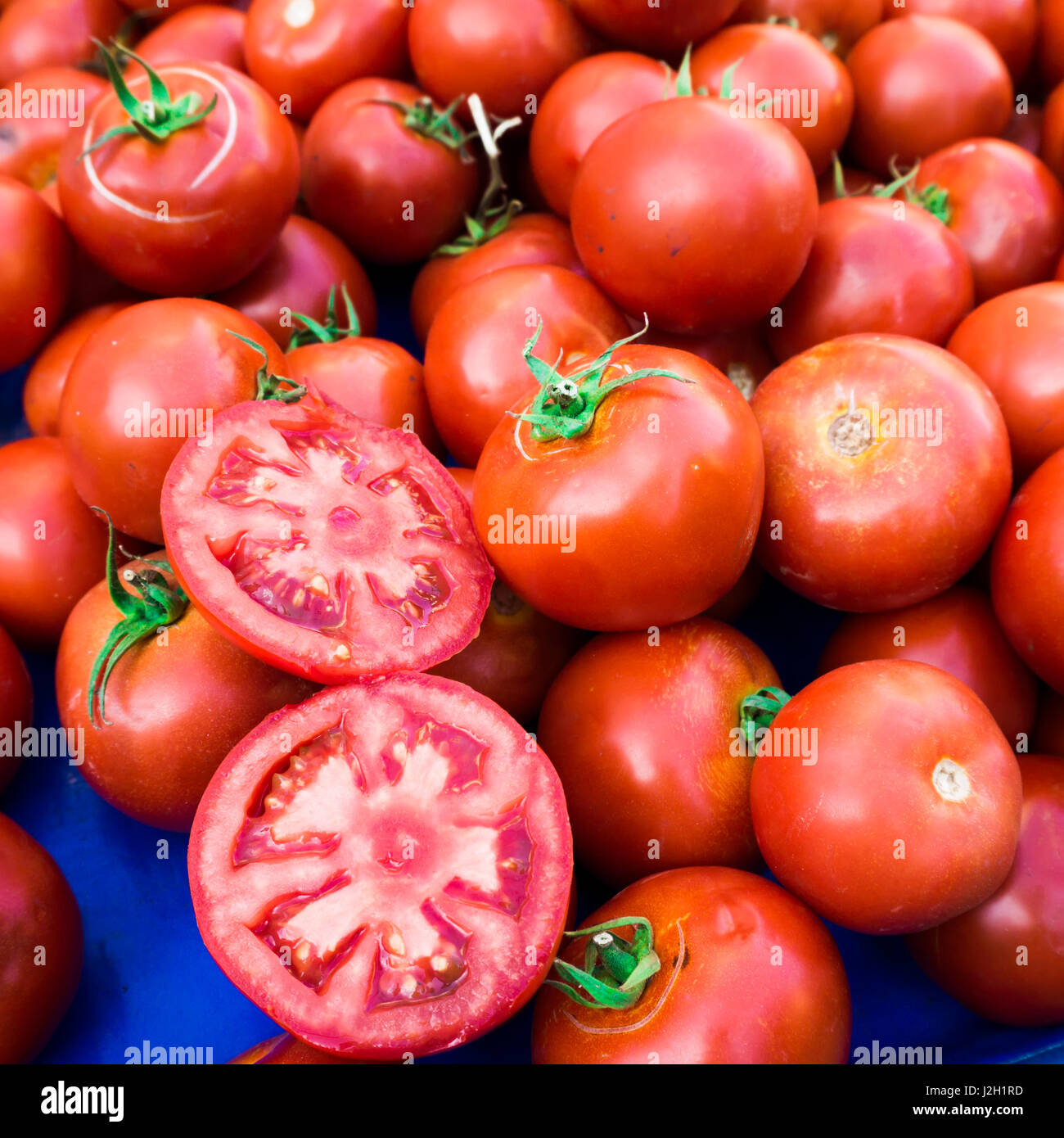 photo of tomatoes. tomato background Stock Photo - Alamy
