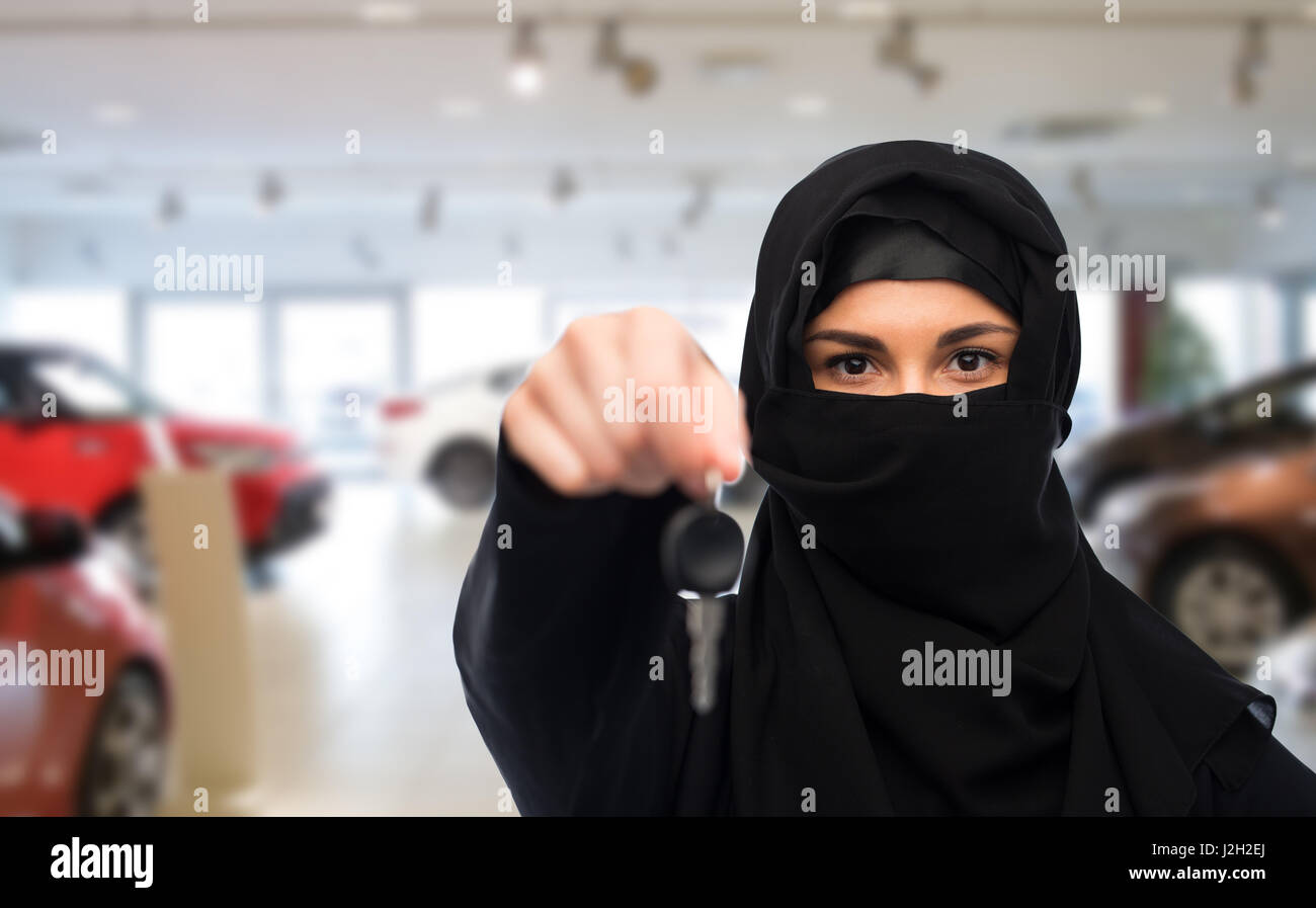 Muslim woman in hijab car hi-res stock photography and images - Alamy