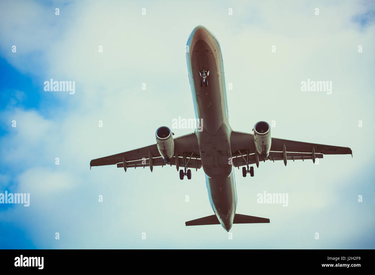 Real jet aircraft. Passenger airplane Stock Photo - Alamy
