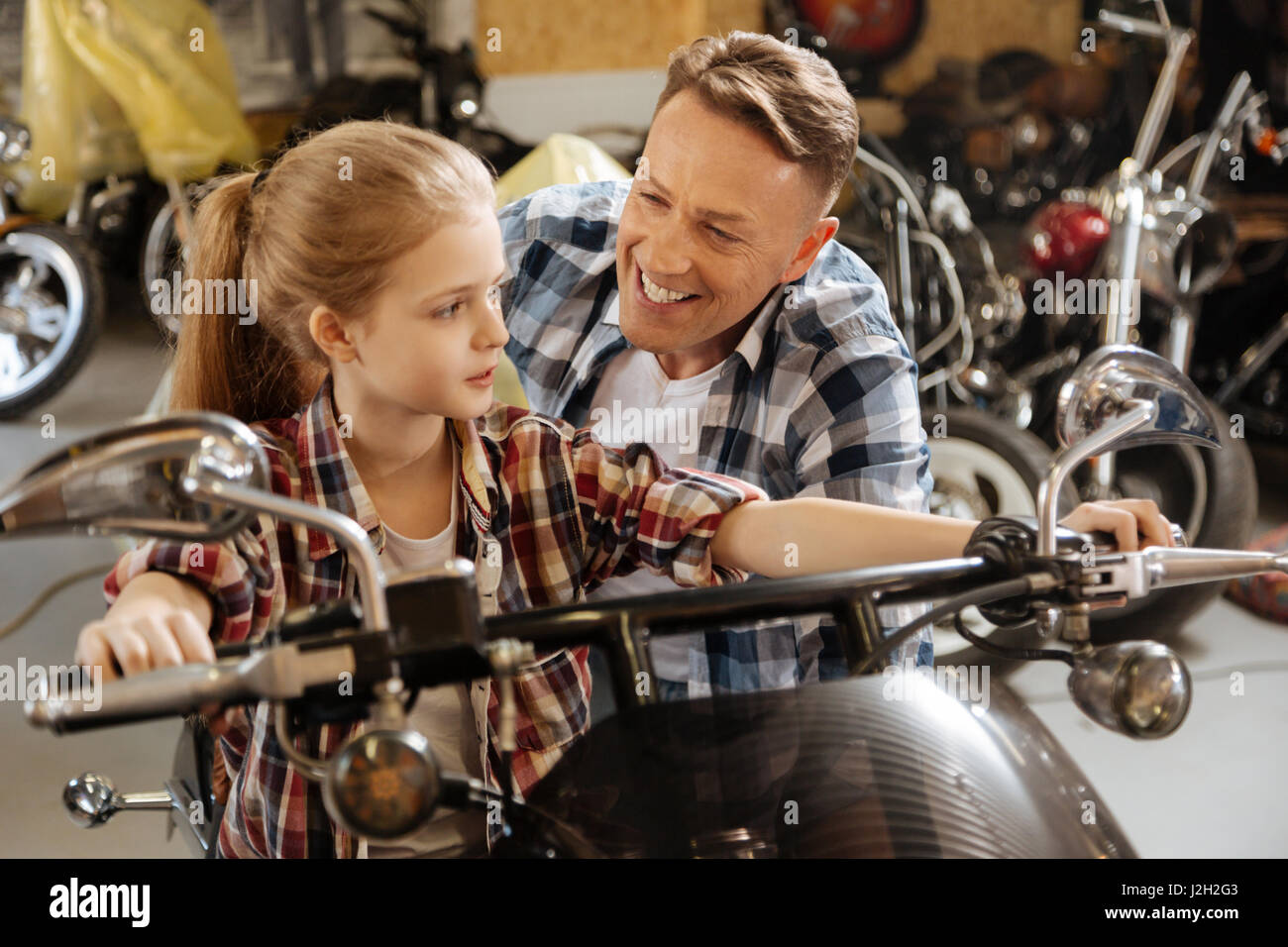 Energetic optimistic man looking excited Stock Photo - Alamy