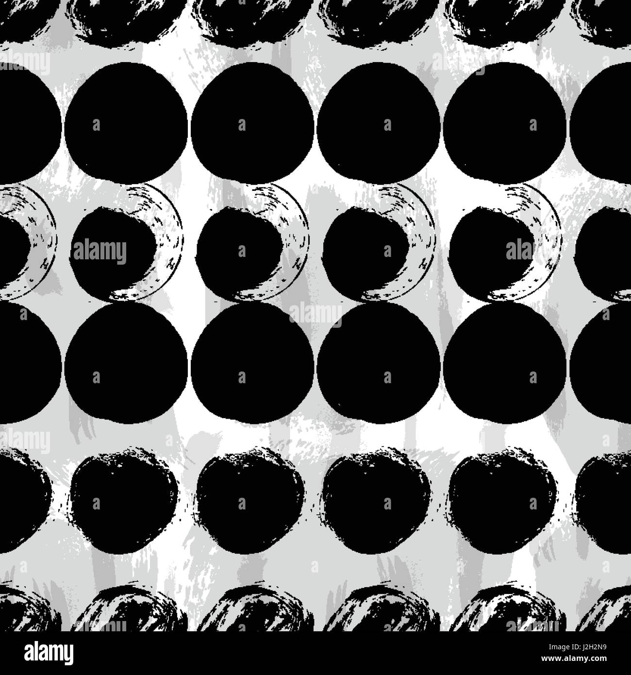 Seamless black and white hand drawn pattern Stock Vector Image & Art ...