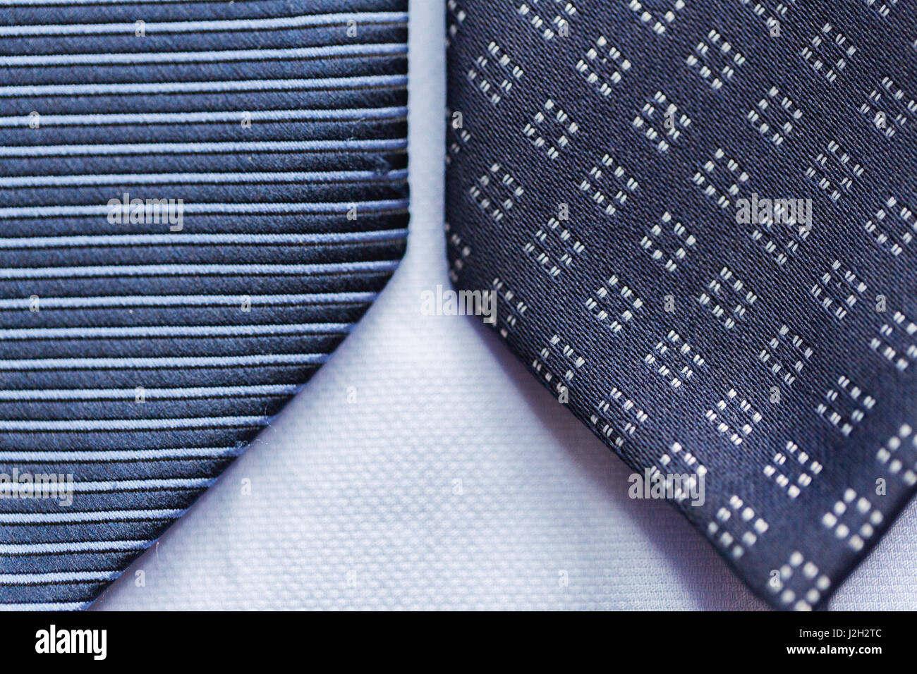 close up of blue patterned ties Stock Photo - Alamy