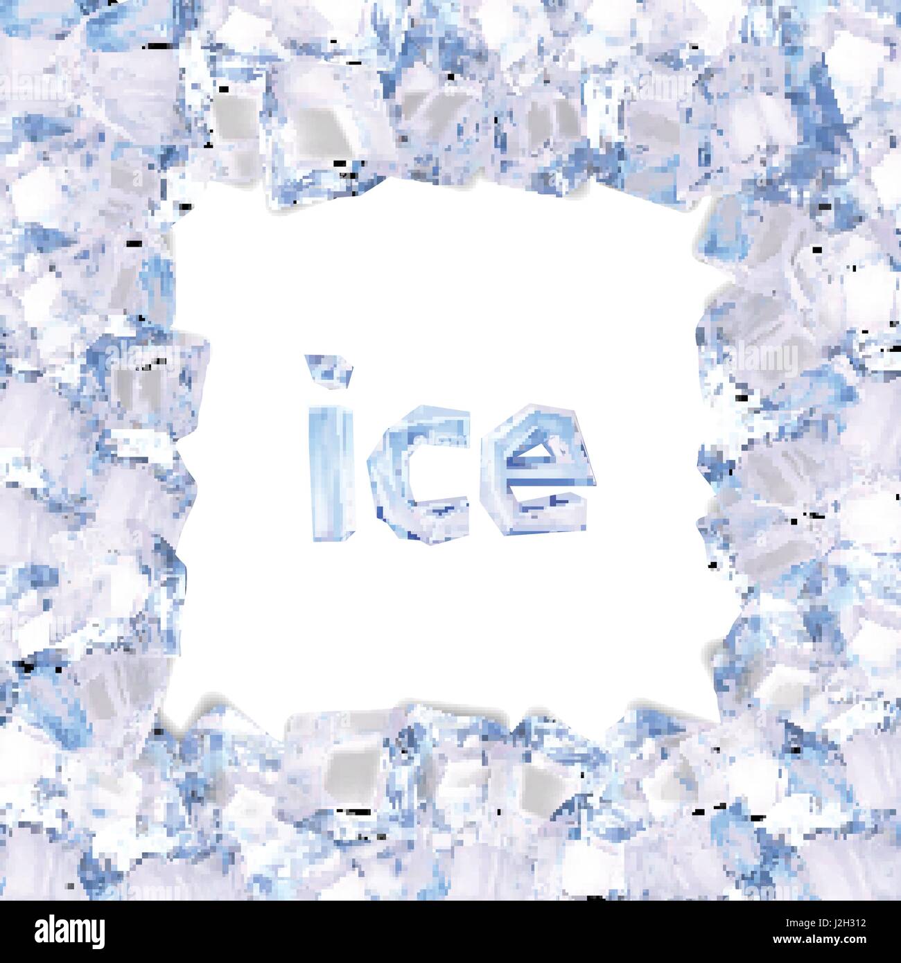 Ice frame vector Stock Vector Image & Art - Alamy