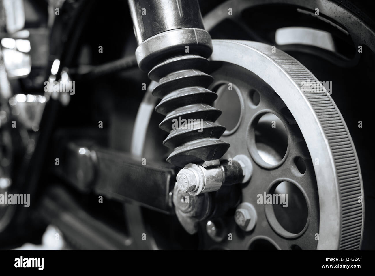 Close up of a motorcycle wheel Stock Photo - Alamy