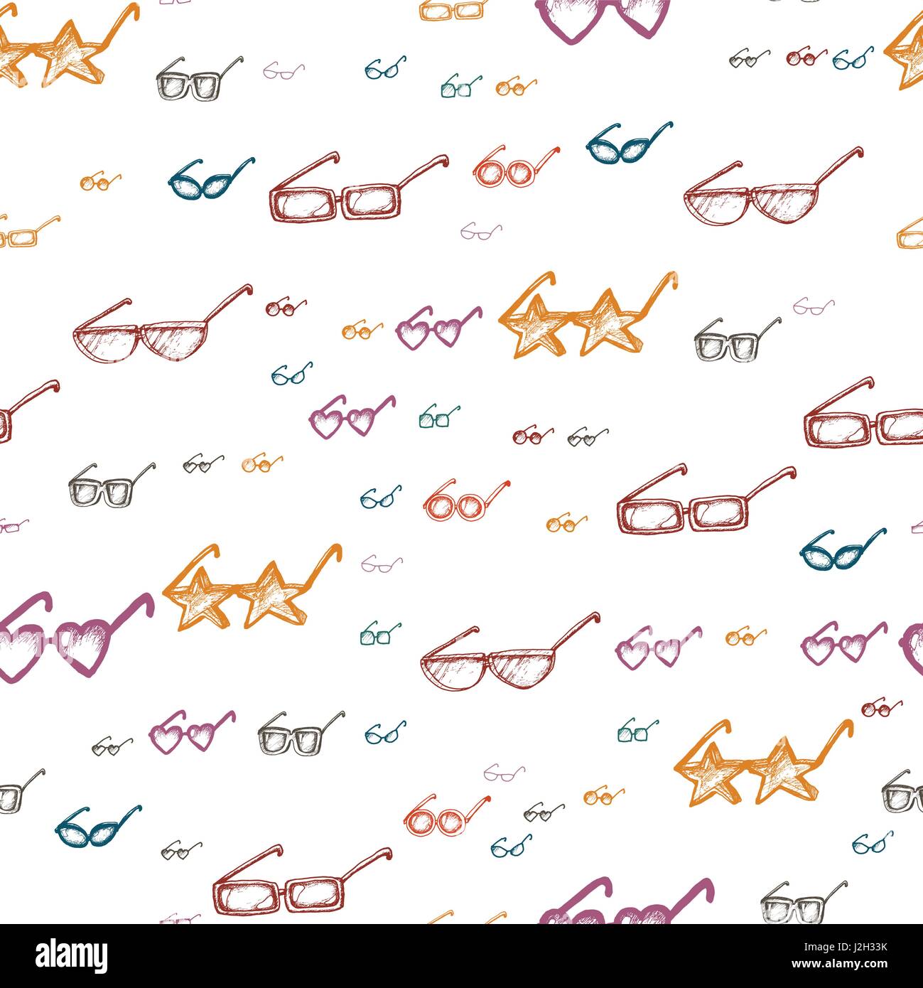 Seamless pattern with glasses Stock Vector Image & Art - Alamy