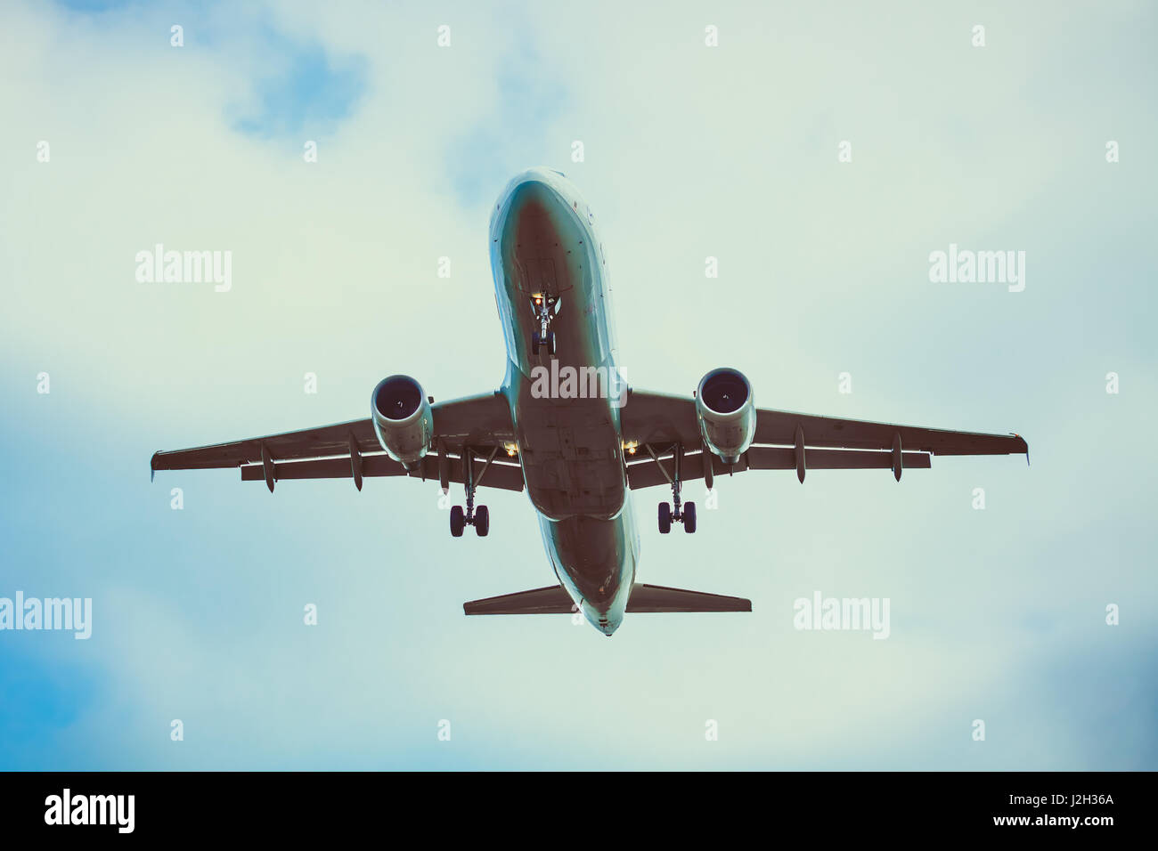 Real jet aircraft. Passenger airplane Stock Photo - Alamy