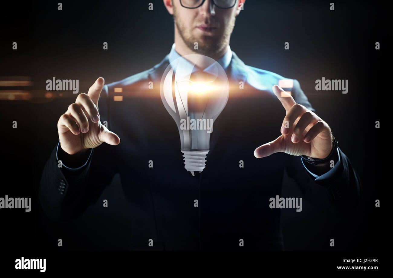 Lightbulb idea scientist hi-res stock photography and images - Alamy