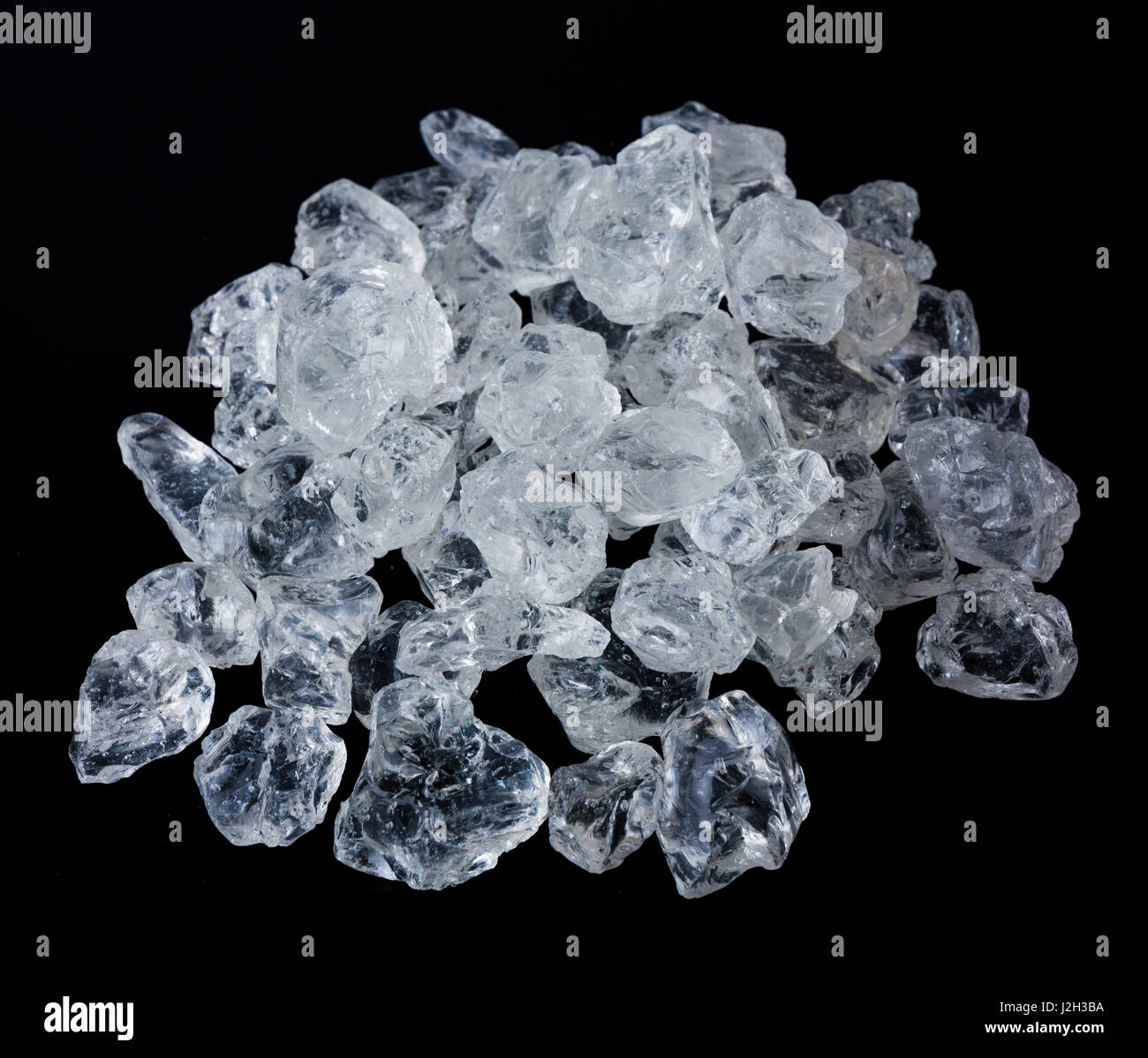 ice cubes on black background. Beautiful Ice cubes. White crystals on a ...