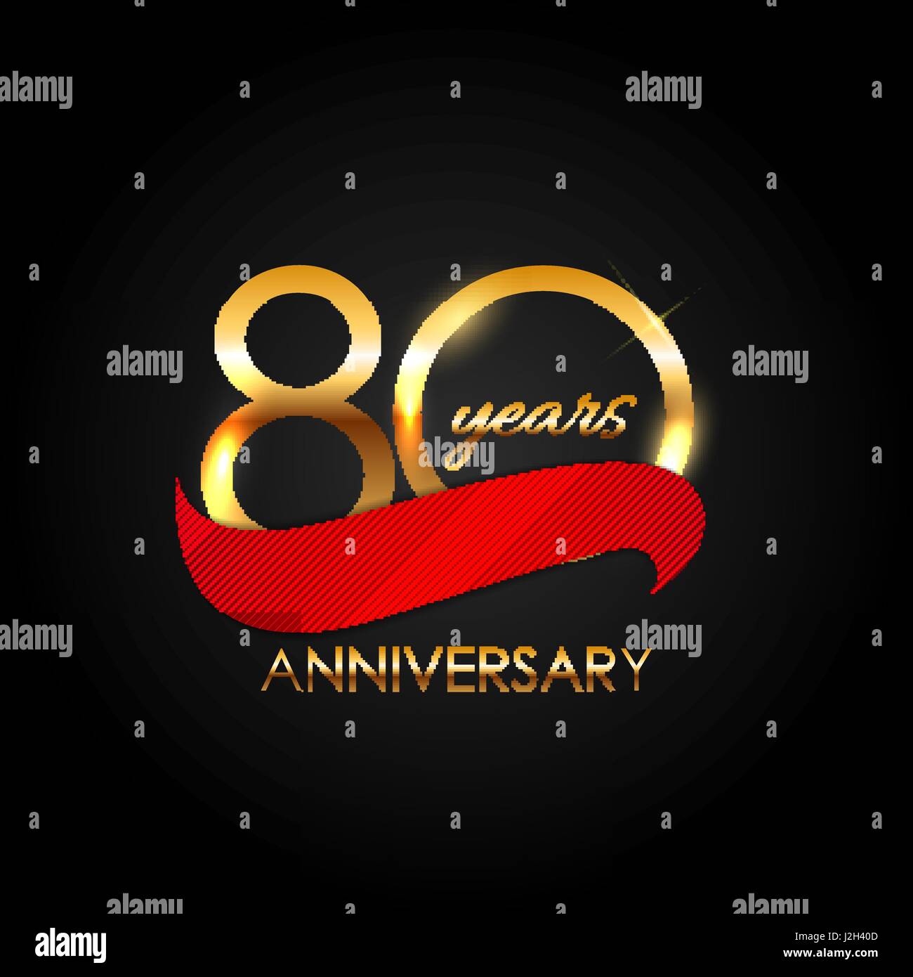 80 years of age Stock Vector Images - Alamy
