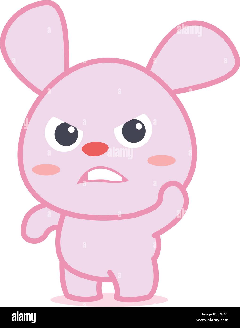 Angry rabbit character cartoon Stock Vector Image & Art - Alamy