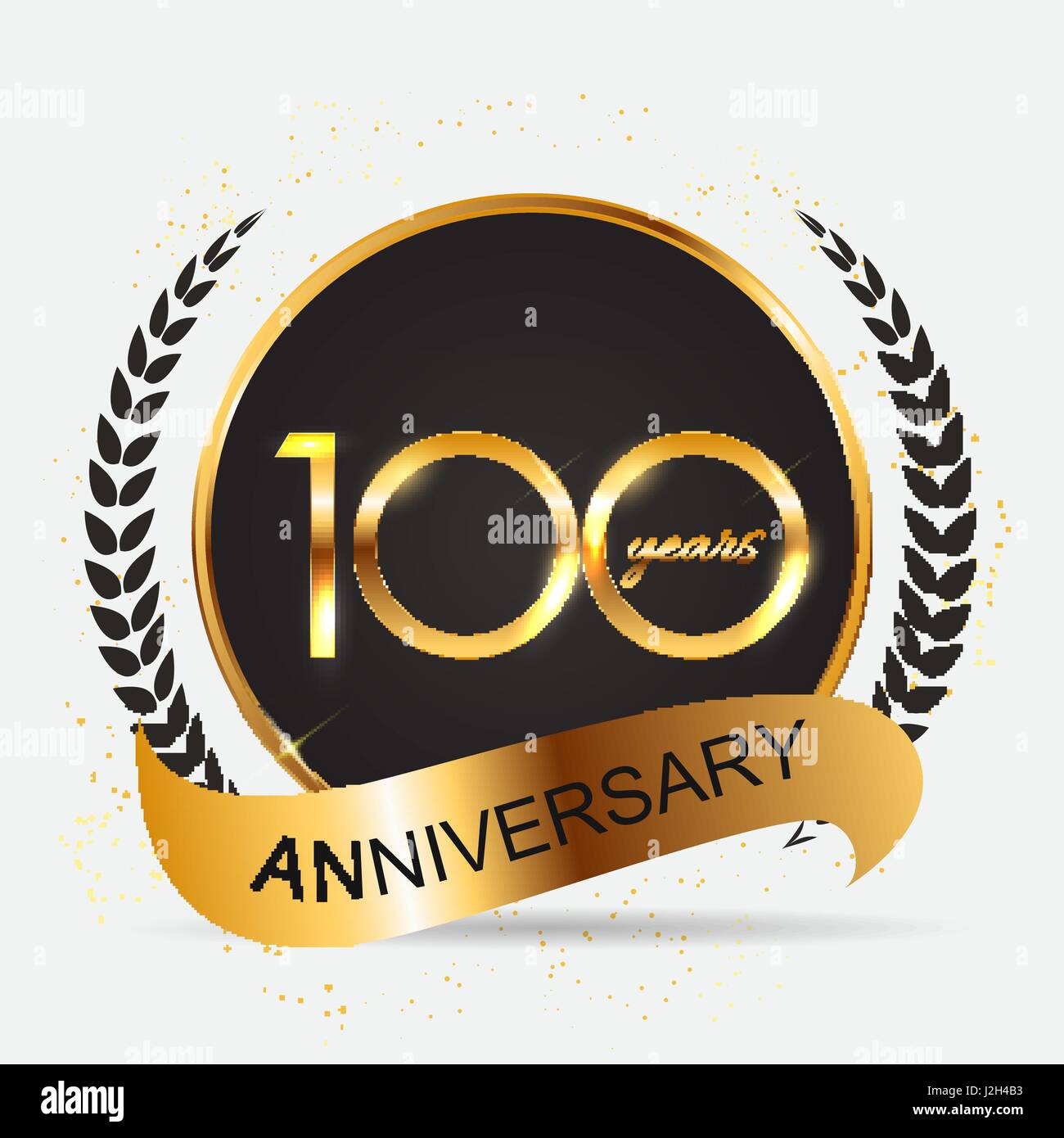 Template 100 Years Anniversary Vector Illustration Stock Vector Image ...