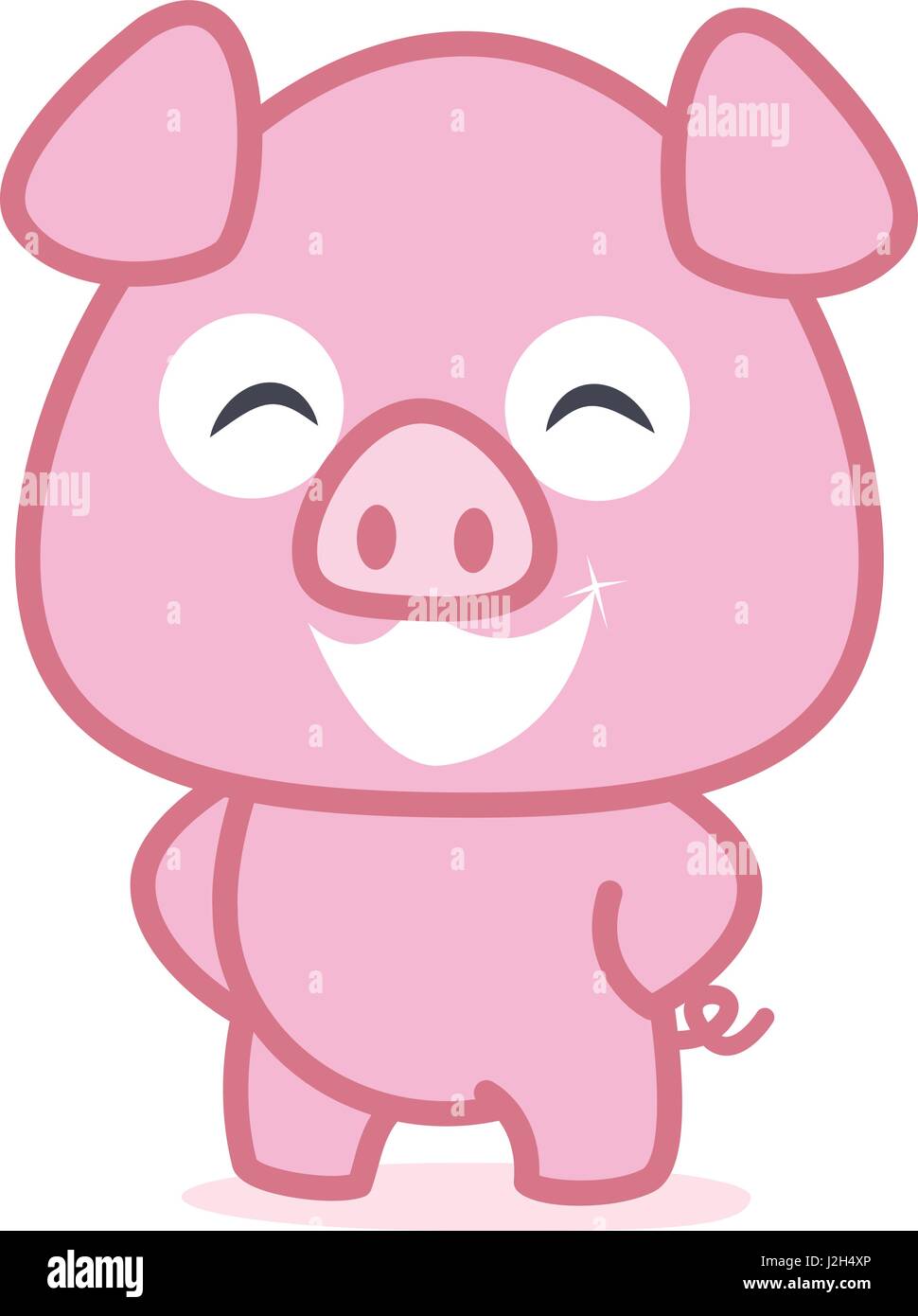 Funny pig animal vetcor art Stock Vector Image & Art - Alamy