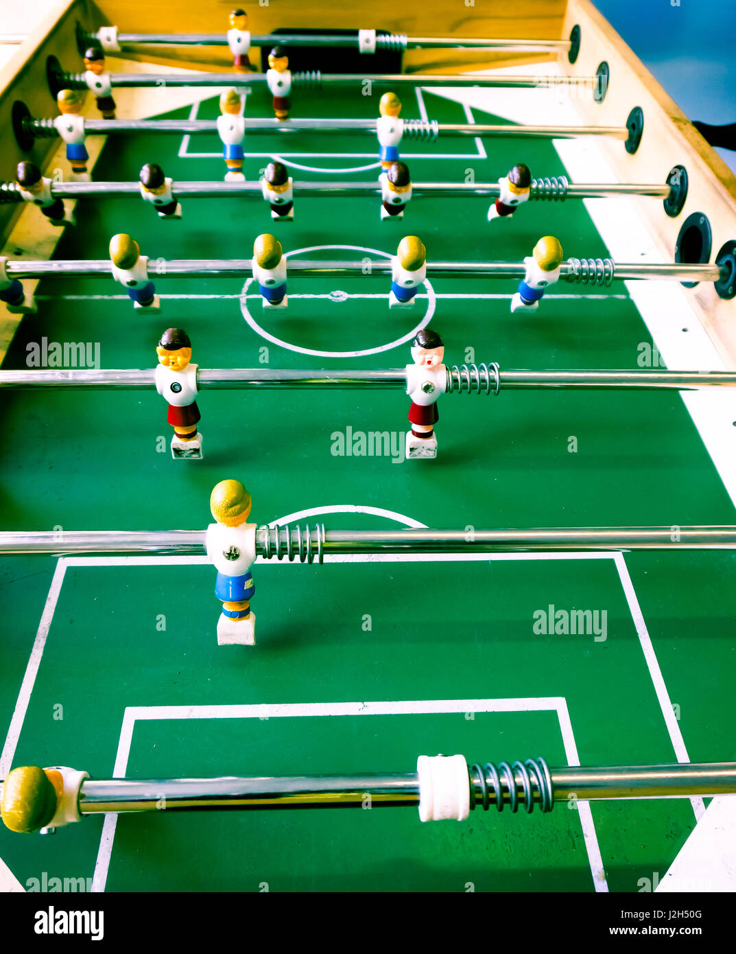 Plastic table football game hi-res stock photography and images - Alamy