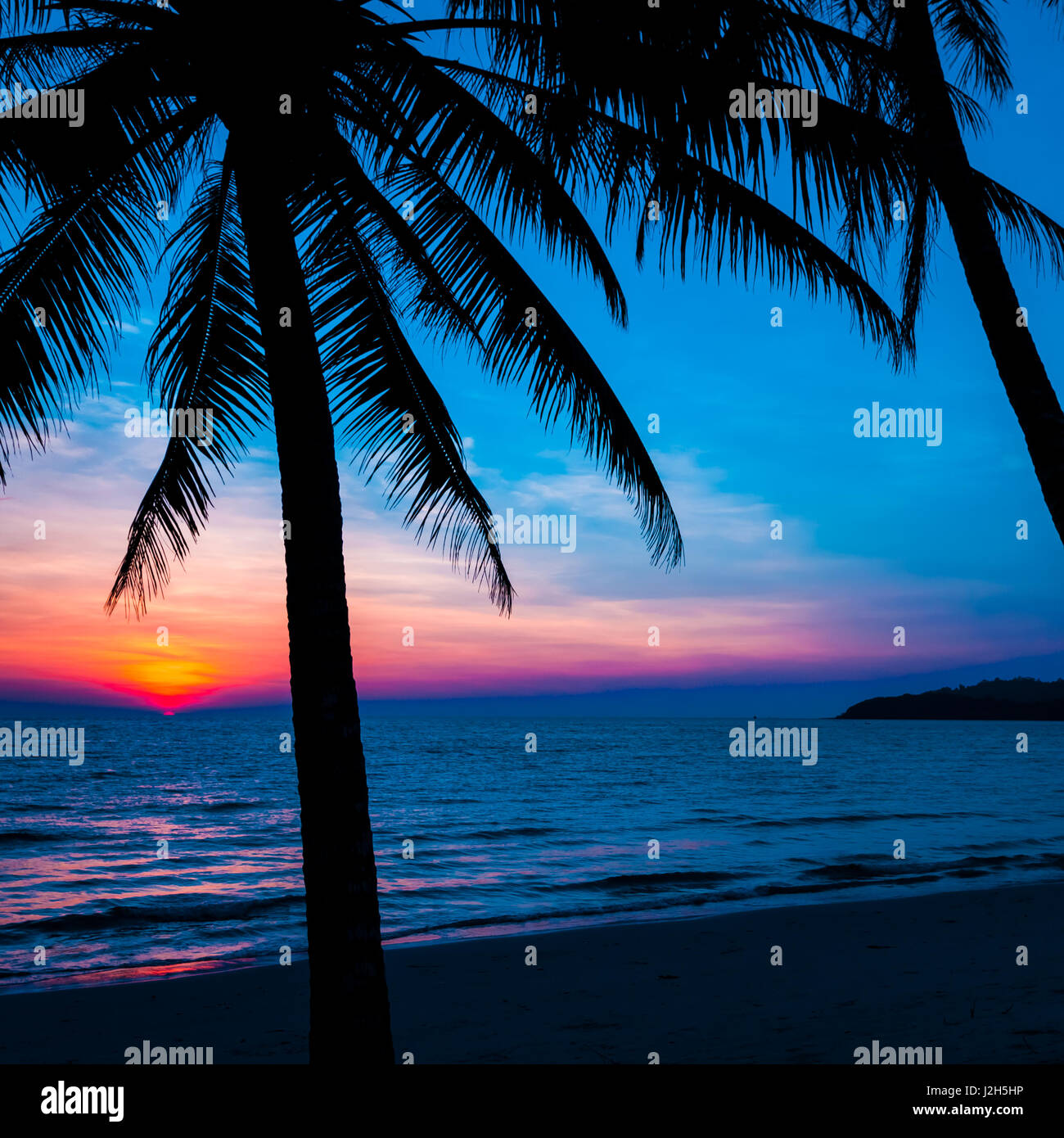 Nice sunset. Ocean Sunrise Stock Photo - Alamy