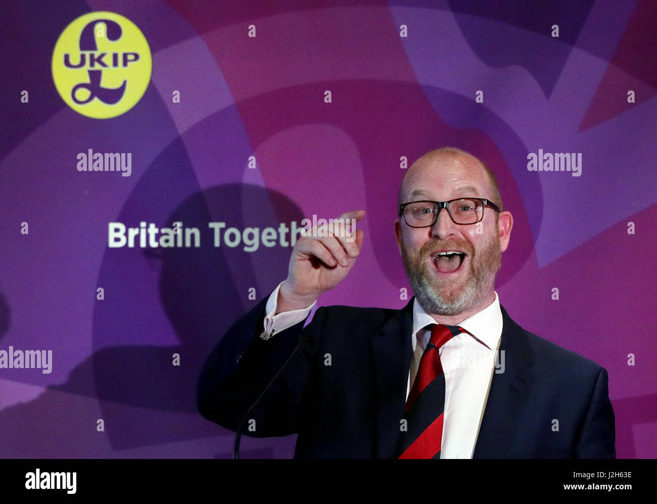 UKIP leader Paul Nuttall conducts a question and answer session with ...