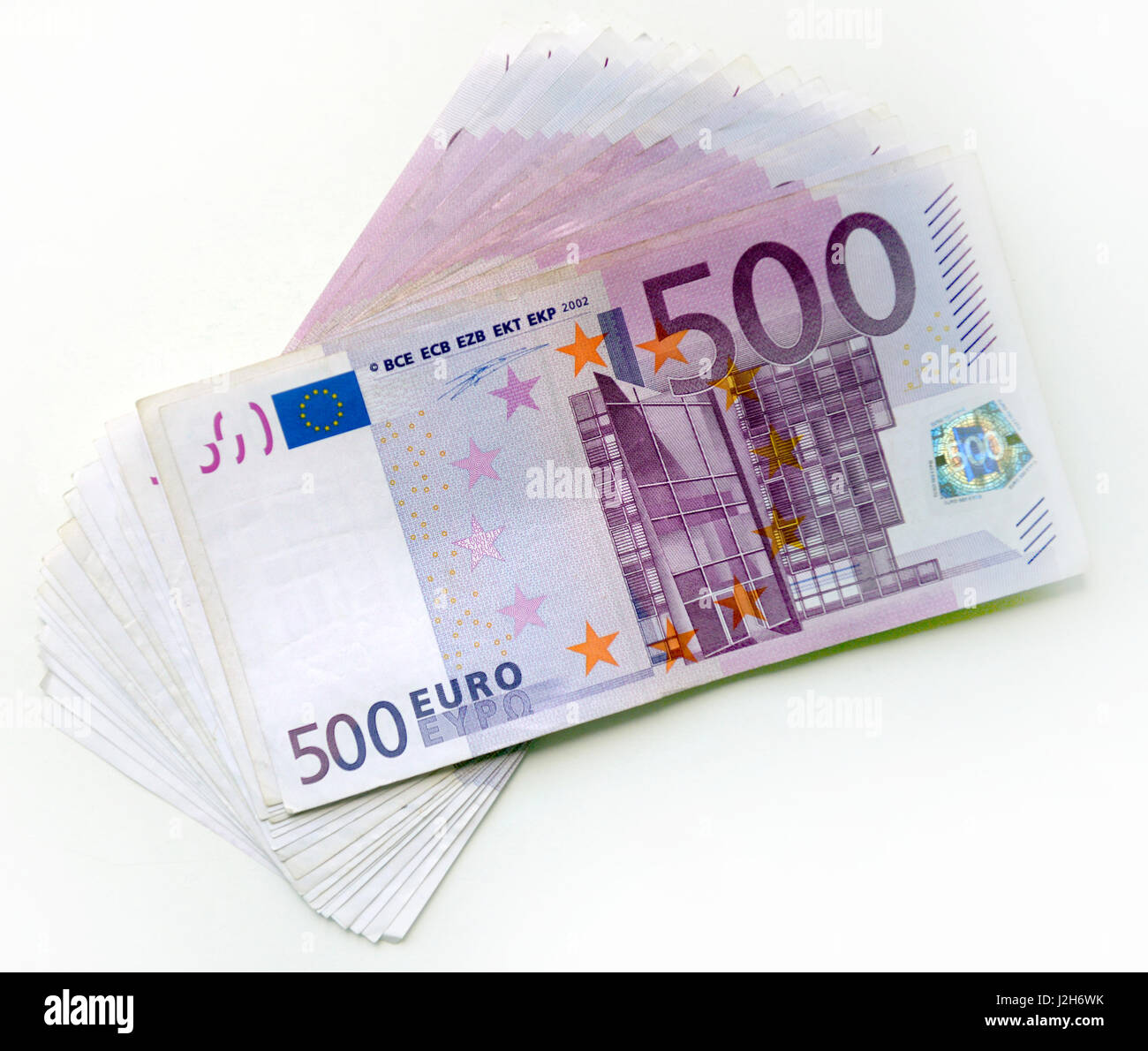 500 euro bills bank notes in hand Stock Photo - Alamy