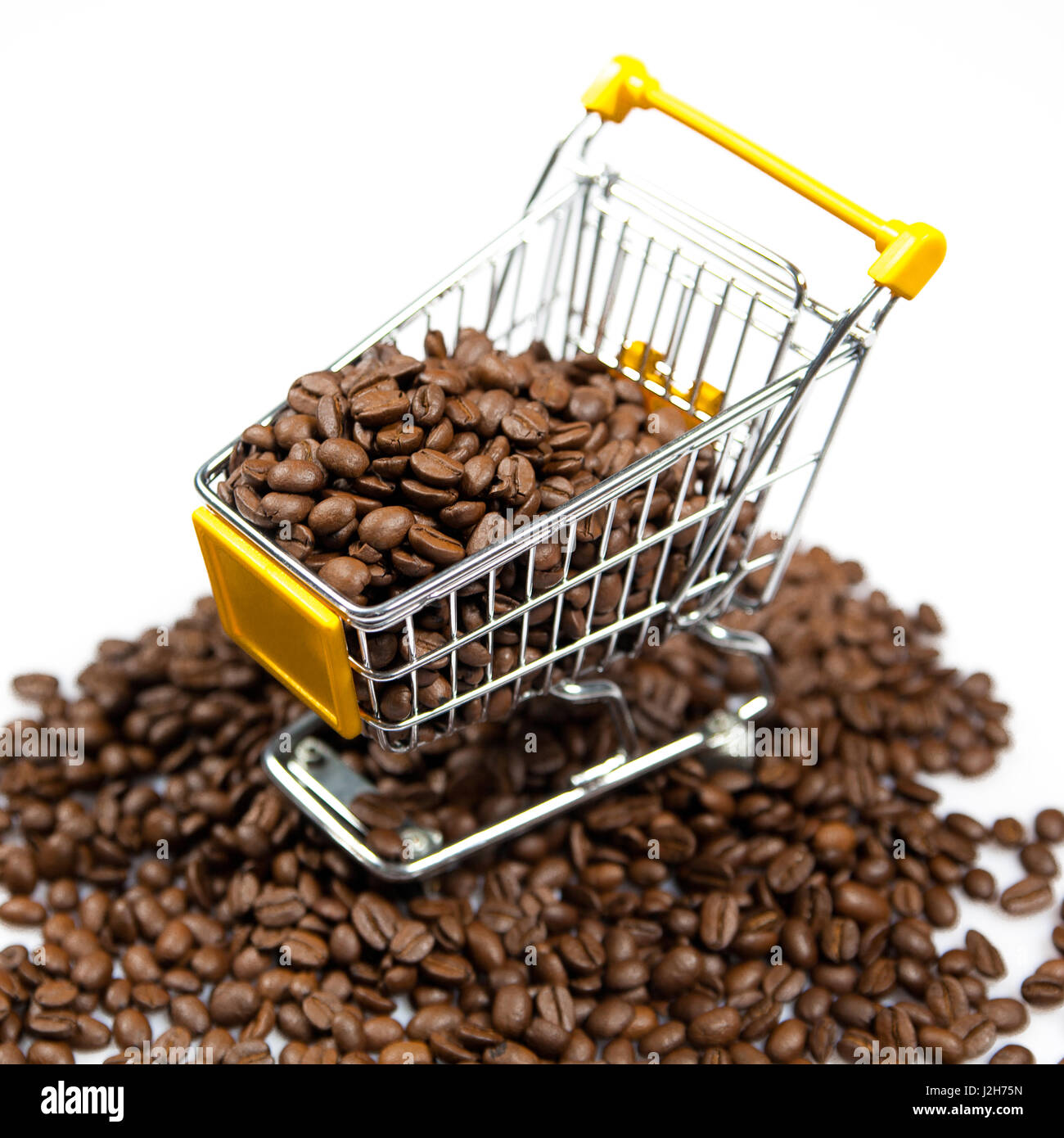coffee beans. Shopping Cart Filled with Coffee Beans Stock Photo - Alamy